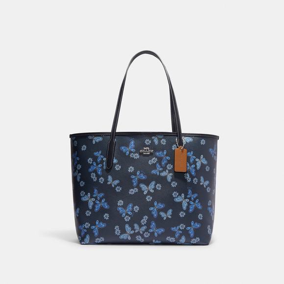 Coach | Bags | Nwt Coach Outlet City Tote With Lovely Butterfly Print ...